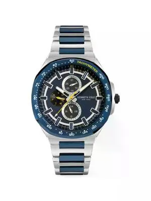 KENNETH COLE Logo-detail 43mm Watch - Blue