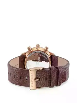 KENNETH COLE Leather-strap 42mm Watch