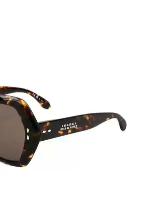 Isabel Marant Tortoiseshell-pattern Sunglasses - Brown