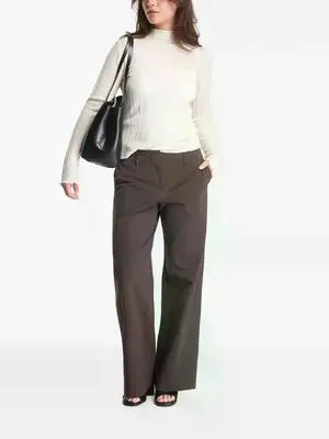 SAMSOE SAMSOE Belt-loop Wide-leg Trousers