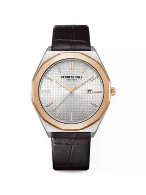 KENNETH COLE Date-window 41mm Watch - Silver