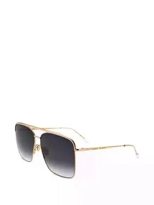 Isabel Marant Double-bridge Geometric-frame Sunglasses