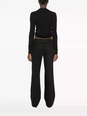 JEAN PAUL GAULTIER Leather-tag Long-sleeve Top