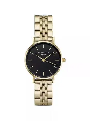 ROSEFIELD Small Edit 26mm Watch With Link Bracelet - Black