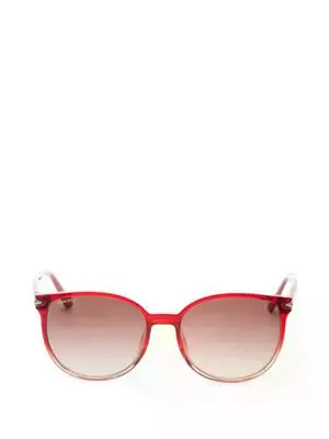 SWAROVSKI Crystal-embellished Round Frame Sunglasses - Red