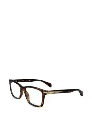 Rag & Bone Tortoiseshell-effect Rectangle Eyeglasses - Brown