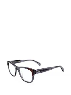 Rag & Bone Rectangle-frame Glasses - Grey