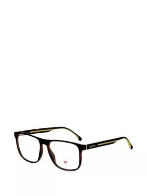 Carrera Eyewear Tortoiseshell-effect Rectangle-frame Glasses - Black