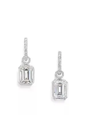 ANABELA CHAN Diamond Hoop Earrings - Silver