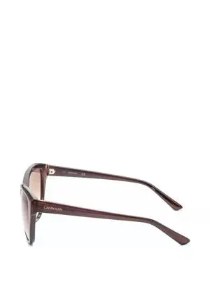Calvin Klein Cat Eye Frame Sunglasses With Gradient Lenses - Brown