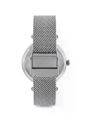 KENNETH COLE Crystal-embellished Mesh-bracelet 34mm Watch - Silver