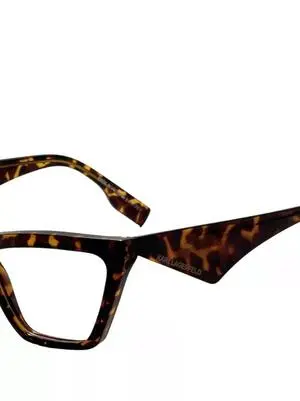 Karl Lagerfeld Tortoiseshell-effect Cat-eye Glasses - Brown