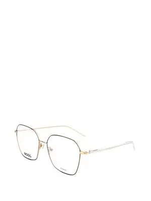 BOSS Geometric-frame Glasses - Gold