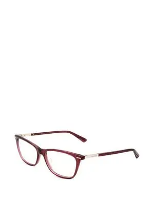 Calvin Klein Cat Eye Eyeglasses - Red