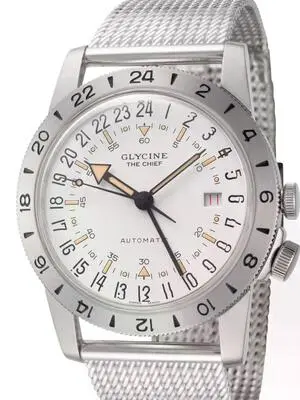 GLYCINE Airman The Chief Gmt Automatic Watch - Neutrals