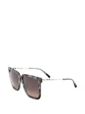 Missoni Patterned Square-frame Sunglasses - Grey