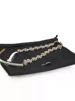 Dolce & Gabbana Embellished Crystal Belt - Gold
