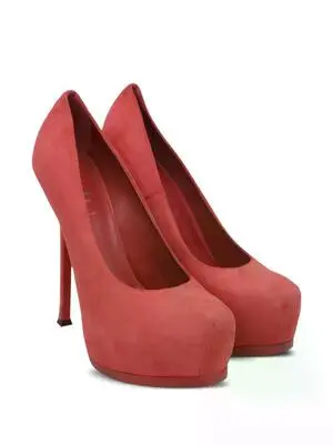 Saint Laurent Tribtoo Platform Pumps - Red
