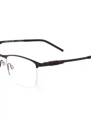 BOSS Matte Finish Rectangle Eyeglasses