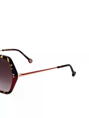 Carolina Herrera Geometric Frame Sunglasses