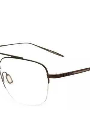 Porsche Design Aviator Eyeglasses - Brown