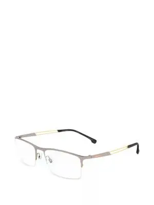 Carrera Eyewear Logo-lettering Rectangle-frame Glasses - Grey