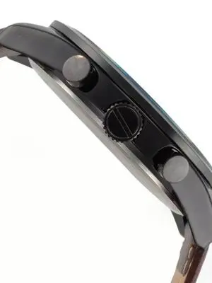 KENNETH COLE Chronograph Leather Strap 48mm Watch
