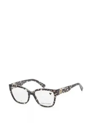 Longchamp Tortoiseshell-effect Square-frame Glasses - Grey