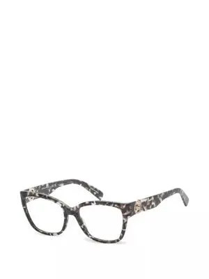 Longchamp Tortoiseshell-effect Square Frame Eyeglasses - Grey