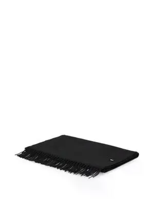 Tommy Hilfiger Logo-plaque Fringed Scarf