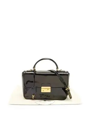 Dior Patent Leather Flap Tote Bag