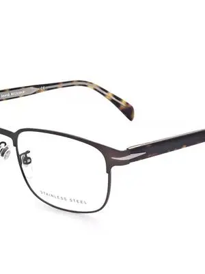 DB EYEWEAR BY DAVID BECKHAM Square Frame Glasses - Brown