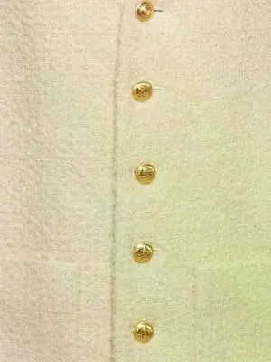 Celine Textured Tweed Button-front Jacket