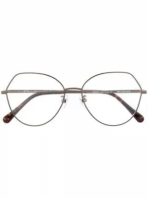Stella McCartney Geometric Frame Glasses - Black