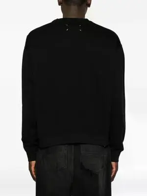 MAISON MARGIELA Logo-print Crew-neck Sweatshirt