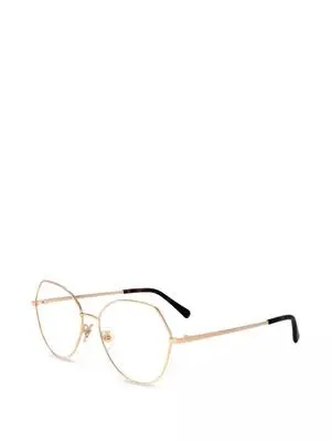 Stella McCartney Geometric Frame Eyeglasses - Gold