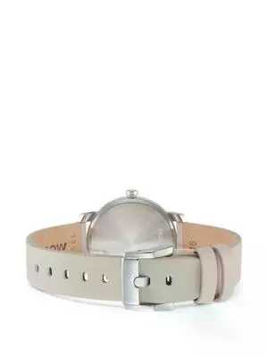 Movado Access 34mm Watch With -tone Dial And Beige Leather Strap