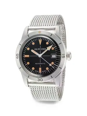 GLYCINE Sea Kraken 39mm Watch - Black