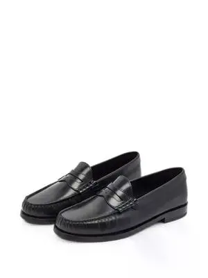 Celine Slip-on Leather Loafers With Penny Strap