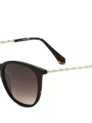 Balmain Tortoiseshell Effect Square Frame Sunglasses - Brown