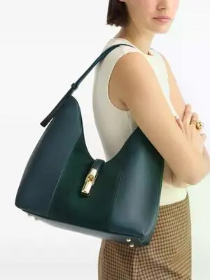 Furla Leather Shoulder Bag - Green