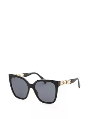 Moschino Chain-link Cat-eye Sunglasses - Black