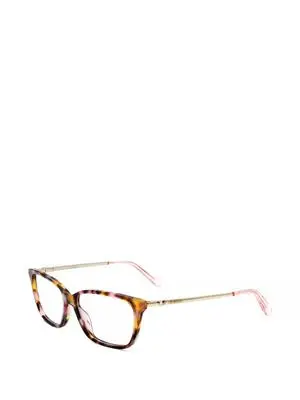 Moschino Tortoiseshell-effect Cat-eye Glasses - Brown