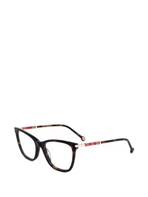 Carolina Herrera Tortoiseshell-effect Cat-eye Frame Glasses - Brown