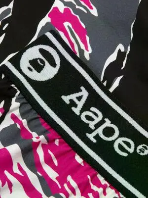 AAPE BY *A BATHING APE Moonface Camouflage-print Boxers