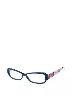 Alexander McQueen Rectangle Frame Eyeglasses - Black