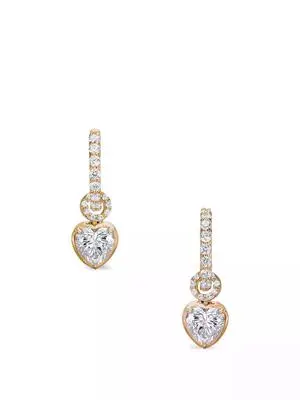 ANABELA CHAN Petite Heart Lab-grown Diamond Earrings - Gold