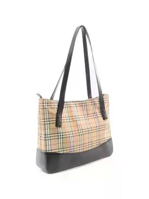 Burberry 2000-2017 Haymarket Check Canvas Tote Bag