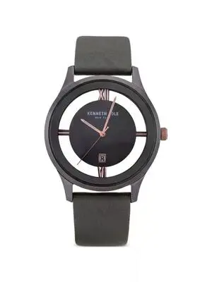 KENNETH COLE Skeleton 44mm Watch - Black