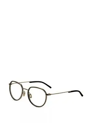 Porsche Design Geometric-frame Glasses - Gold